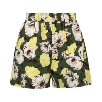 Msgm Msgm, Femme, Shorts, Vert, Taille: 34 FR Short Shorts