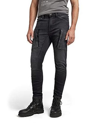 G-Star G-Star Homme Jean Denim Cargo 3D Skinny, Gris (worn in black onyx D22075-C910-C942), 32W / 32L