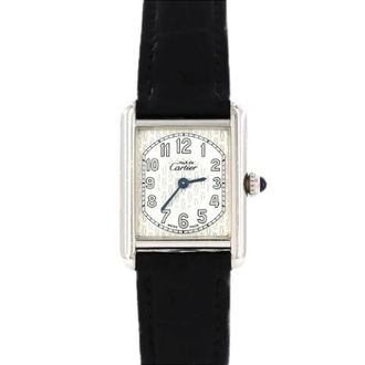 Cartier Montre Must Tank Argent Pr&eacute;-owned - Femme - Pre-owned - Gris - Taille: ONE Size