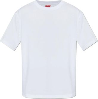 Kenzo Homme, Tops, Blanc, Taille: XL Logo T-Shirt