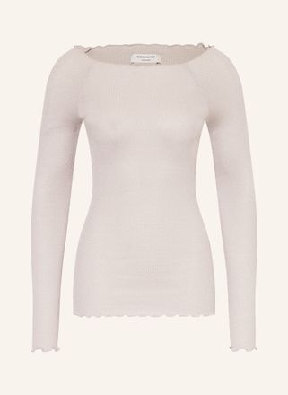 Rosemunde Longsleeve Bliss Mit Seide Und Glitzergarn weiss