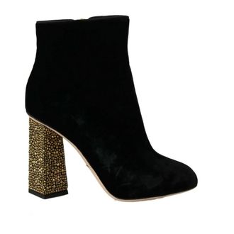 Dolce & Gabbana Ankle Heels Zipper Boots - - Shoes - Damen - Schwarzk - 40 EU