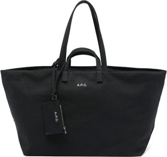 A.P.C. A.p.c., Femme, Sacs, Noir, Taille: ONE Size Le Drummer Toile Tote