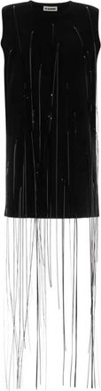 Jil Sander Femme, Robes, Noir, Taille: 38 FR Velvet Mini Dress