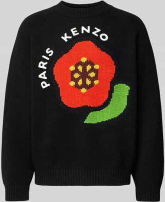 Kenzo Wollpullover in Strick-Optik