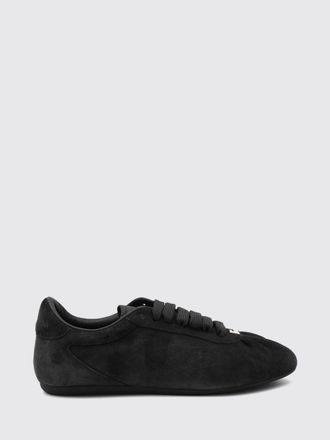 Dolce & Gabbana Low-Top-Sneaker aus Veloursleder mit gepr&auml;gtem Logo