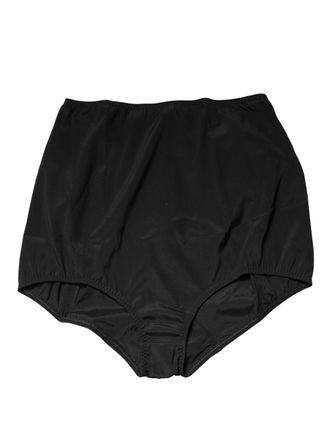 Dolce & Gabbana Womens Black Silk Blend High Waist Girdle Panty Underwear Elastane Clothing