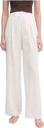 Patrizia Pepe Femme, Pantalons, Blanc, Taille: 42 FR Palazzo Pant