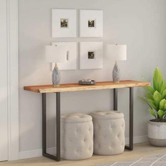 vidaXL Dessus de table 110x40x2,5 cm rectangulaire bois massif acacia vidaXL
