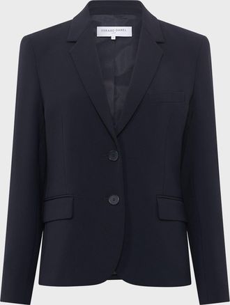 Gerard Darel Blazer en microfibre - ROMEA - Marine