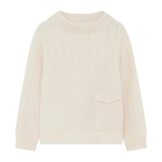 Gustav Rundhals-Strickware - - Knitwear - Damen - Wei&szlig; - 2XL
