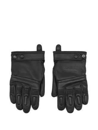 Maison Margiela gants en cuir - Noir