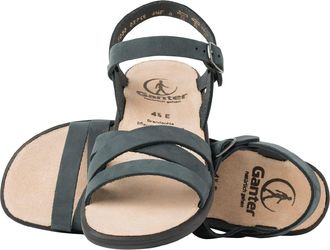 Ganter Damen Sonnica-e Offene Sandalen mit Keilabsatz, Ocean, 35.5 EU Schmal