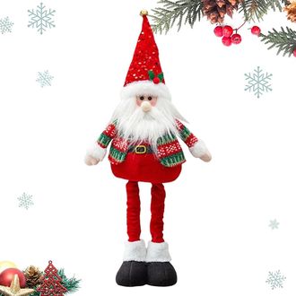 Generico Weihnachtspl&uuml;sch - Weihnachtsmannfigur, Weihnachtsspielzeug, 60 cm, Dekoration | Design aus weichem Pl&uuml;sch, niedlich, ideal f&uuml;r drinnen und drau&szlig;en, T