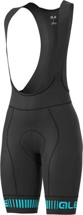 Alé Alé Cycling Damen Pr.r Strada Trägerhose, schwarz/türkis, L