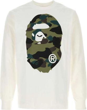 A Bathing Ape A Bathing Ape, Homme, Sweatshirts et sweats &agrave; capuche, Blanc, Taille: 2XL 1st Camo T-shirt