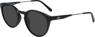 Calvin Klein Lunettes de soleil rondes - unisex - Accessoires - Noir - Taille: 49 MM