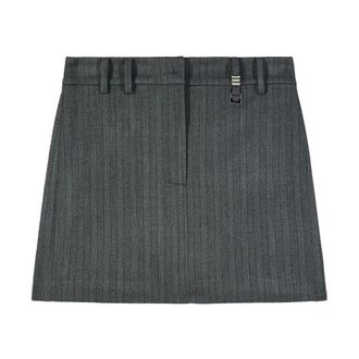 Patrizia Pepe Mini Jupe - Femme - Jupes - Gris - Taille: 40 FR