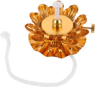 Soimiss Lotusf&ouml;rmiger Butterlampenhalter Aus Legierung Witterungsbest&auml;ndig Dekorativer Kerzenst&auml;nder F&uuml;r Tempel Und Wohnr&auml;ume Kleiner Einstellbarer Teelichtha