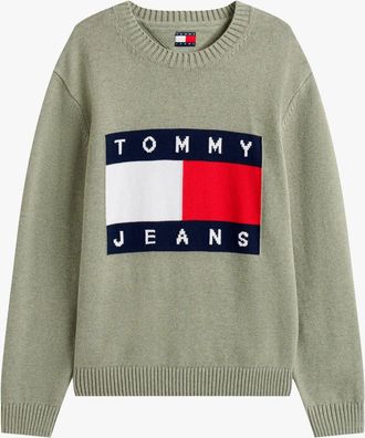 Tommy Hilfiger Pull chin&eacute; &agrave; badge drapeau
