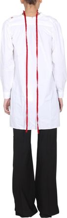 Raf Simons V-Neck Cotton Shirt - White