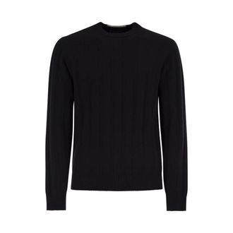 PESERICO Gerippter Pullover aus Wolle und Kaschmir - - Knitwear - Herren - Blau - 2XL