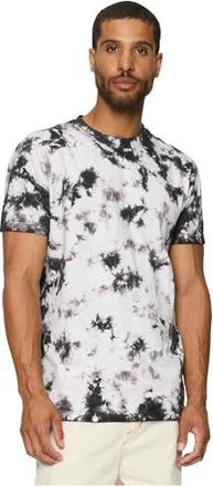 Urban Classics Black Tie Dye Tee T-Shirt, Blanc/Noir, M Homme