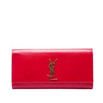 Saint Laurent Pre-owned Vintage Clutch - Femme - Pre-owned - Rouge - Taille: ONE Size
