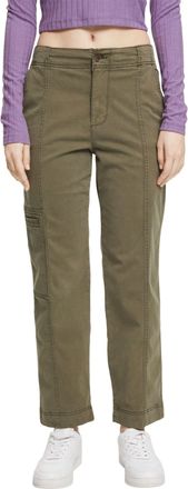 Esprit Damen 082EE1B302 Hose, 355/DARK Khaki, 38