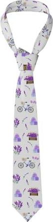 Generic Cravate, V&eacute;los et fleurs de lavande, officielle Cravate Homme, Classique Soie Cravates pour F&ecirc;te, Homme, Mariage