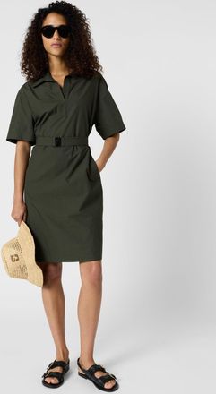 Gerard Darel Robe &agrave; col chemise en coton - RIZLENE - Vert Kaki