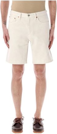 Levi's Short en jean droit 501 - Homme - Shorts - Blanc - Taille: W36