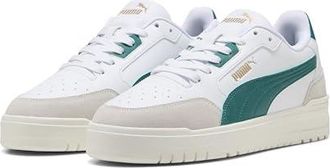 Puma Baskets Unisexes Shuffle Downtown OG, Blanc-Vert Sauvage-Gris Vapeur, 44 EU, Puma Blanc Vert Sauvage Gris Vapeur, 44.5 EU