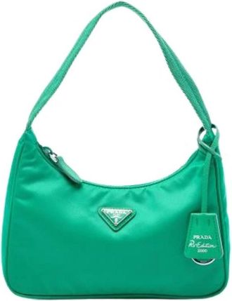 Prada Pre-owned Vintage Nylon Shoulder Bag - - Pre-owned - Damen - Gr&uuml;n - ONE SIZE