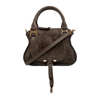 Chlo&eacute; Marcie S Sac en Daim - Femme - Sacs - Gris - Taille: ONE Size