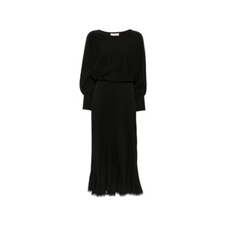 Twinset Femme, Robes, Noir, Taille: 44 FR Robe Mi-longue