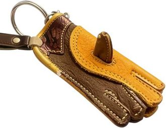 Generic Porte-cl&eacute;s mini de fauconnerie en cuir - Design vintage - 9 x 5 x 1 cm - Accessoire de fauconnerie - Accessoire de d&eacute;coration inspir&eacute; de la fauconneri