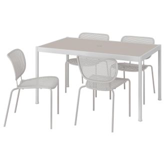 IKEA SEGER&Ouml;N / DUVSK&Auml;R Tisch und 4 St&uuml;hle