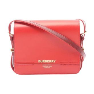 Burberry Sac bandouli&egrave;re en cuir Grace Pre-owned - Femme - Pre-owned - Rouge - Taille: ONE Size