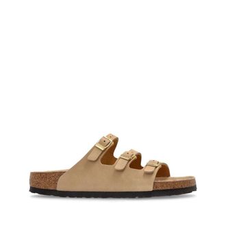 Birkenstock Femme, Chaussures, Beige, Taille: 38 EU Sandales Beige &Agrave; Enfiler Avec Boucle