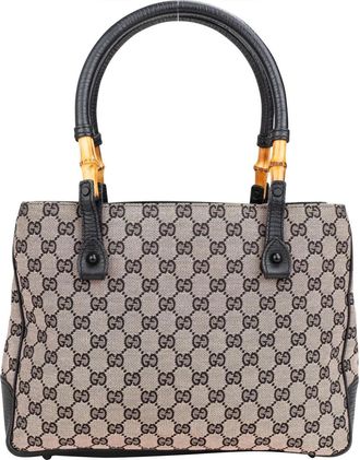 Gucci Crossbody Bags - Gucci GG Monogram Bamboo Handbag - Gr. unisize - in Bunt - für Damen