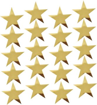 Valiclud 25 St&uuml;ck Papiersterne Dekoration aus Papier 28cm Goldene Pentagramm Ausschnitte f&uuml;r Hochzeitsfeier Wand und Pinnwanddeko Leichte Sternen Dekoration f&uuml;