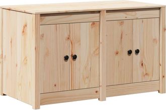 vidaXL Küchenschrank mit Tür Braun 106 x 55 x 64 cm Massivholz Kiefer Vidaxl