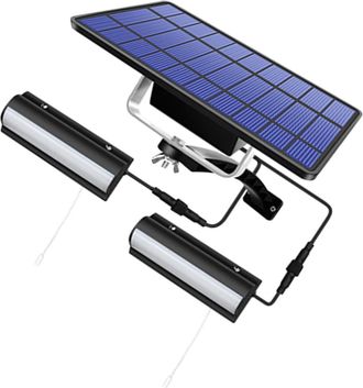 SOLUSTRE LED Solar Au&szlig;enleuchte mit Zugschalter Wandleuchte f&uuml;r Garten Energiesparende Solarleuchte mit Langlebigem Solarpanel und Warmem Licht