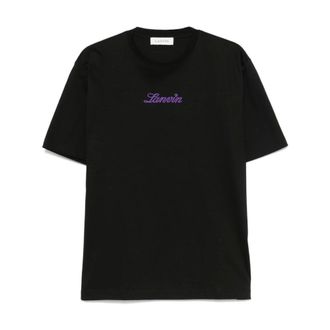 Lanvin Homme, Tops, Noir, Taille: S T-Shirt Col Rond