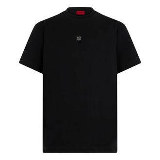 HUGO BOSS Baumwoll-T-Shirt mit Logo - - Tops - Herren - Schwarzk - XS