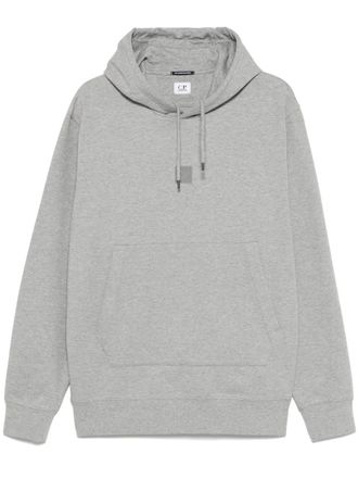 C.P. Company Hoodie mit Logo-Patch - Grau