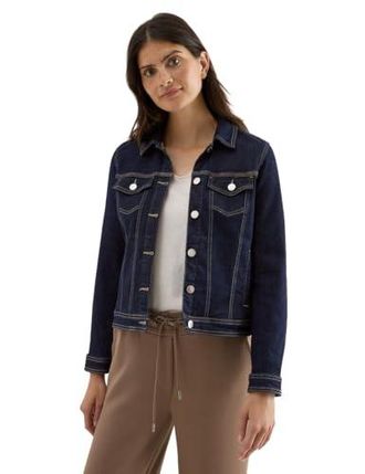 Cecil 2115501 Veste en Jean Rinsed, D&eacute;lavage rainur&eacute;, XL Femmes