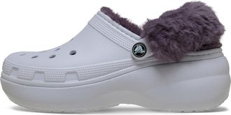 Crocs Classic Platform Fuzz Lined Clog 42-43 EU Frosted Grape