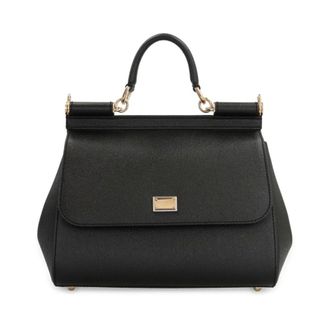 Dolce & Gabbana Femme, Sacs, Noir, Taille: ONE Size Sac &agrave; Main Noir avec Rabat